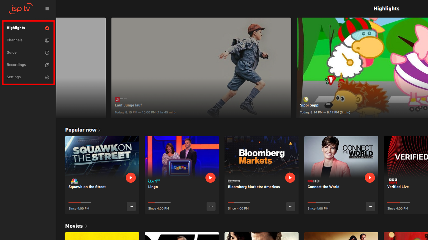 TV/Web TV & TV App – iWay Knowledge Base